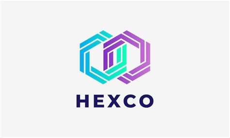 Premium Vector Logo Vector Double Hexagon Minimalist Link Connection Chain Concept Corporate