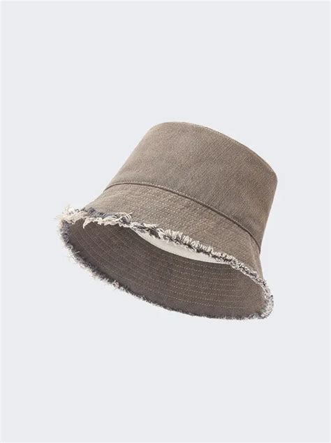 Loewe Frayed Bucket Hat Brown Editorialist