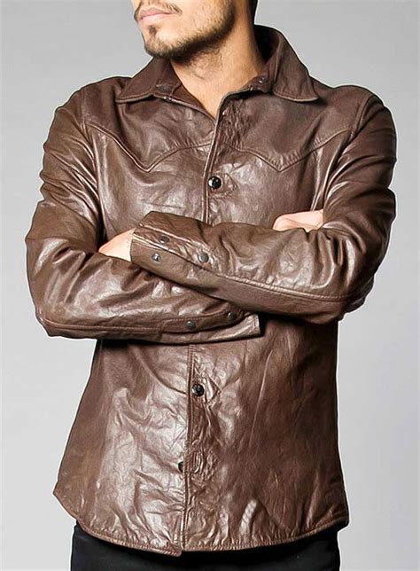 Chevelle Leather Shirt Jacket Makeyourownjeans® Made To Measure