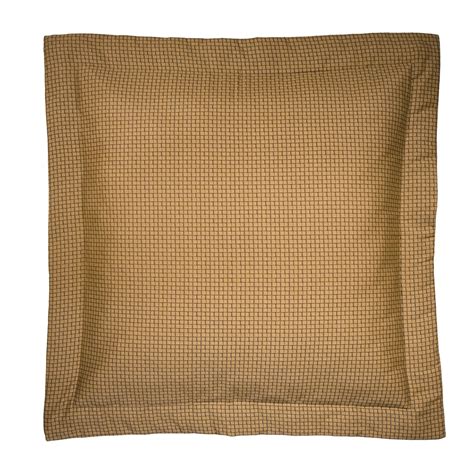 La Selva Flanged Sham Caramel European Touch Of Class