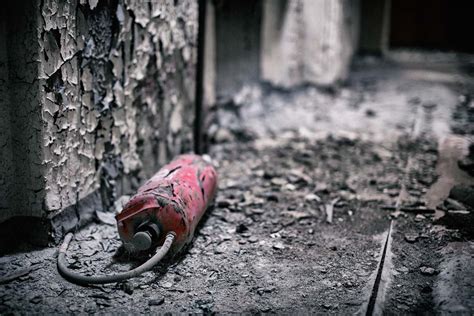 Spremberg Broken Red Fire Extinguisher Germany Image Free Photo