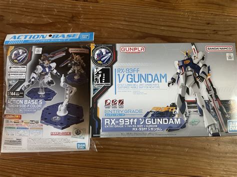 Yahooオークション 新品 ガンプラ 福岡ベース限定 νガンダム アクシ