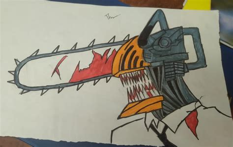 A Chainsaw Man Drawing Done By Pex Aka Me R ChainsawMan