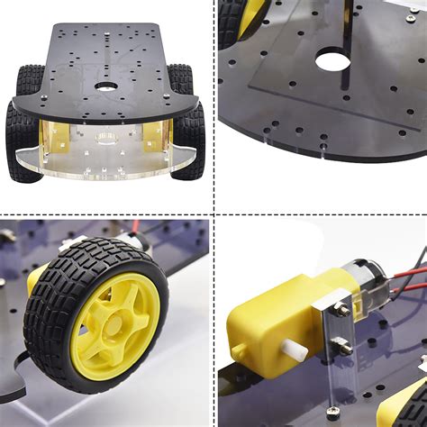 Wd Smart Car Chassis Double Layers K For Arduino Robot