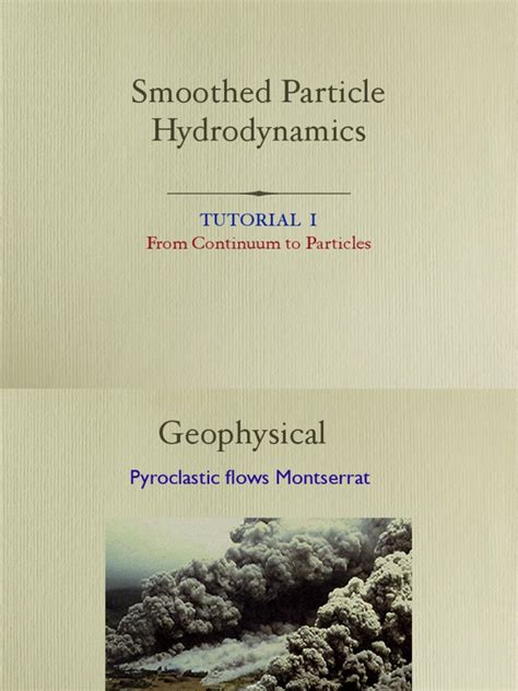 An Introduction To The Fundamental Concepts And Applications Of Smoothed Particle Hydrodynamics