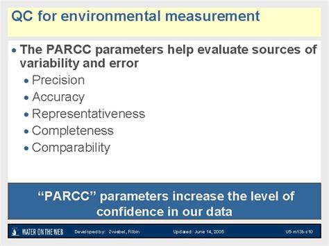 Qaqc For Environmental Measurement Unit 4 Module 13