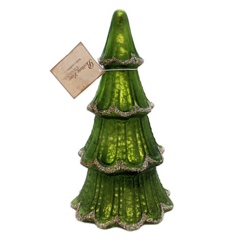 Green Mercury Glass Christmas Trees