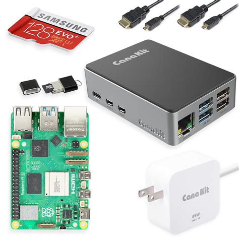 Canakit Raspberry Pi 5 Starter Kit Pro Aluminum 128gb