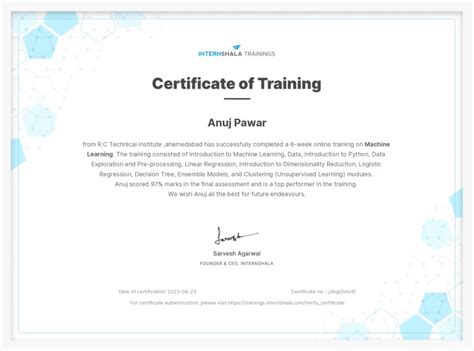 Anuj Pawar On Linkedin Machinelearning Internshalacertified