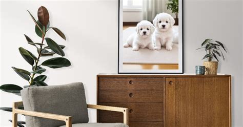 Beautiful Framework Of Cute Puppies Template Postermywall