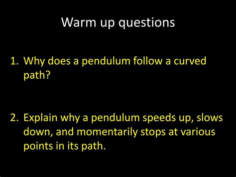 The Period Of Oscillation Is Independent Of My Fear Ppt Download