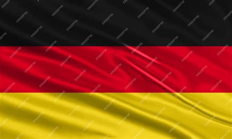 Diseño De La Bandera De Alemania Ondeando La Bandera Alemana Hecha De