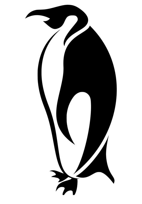 Free Printable Penguin Stencil Free Download And Print For You