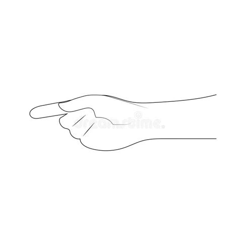 Hand Icon Pointing Stock Illustration Illustration Of Drawing 271110270