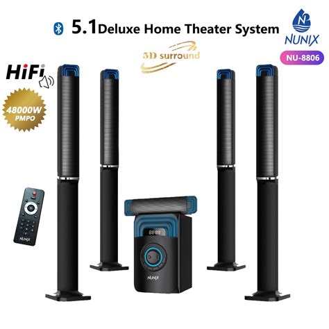 Nunix Nu 8806 5 1 Ch Deluxe Home Theatre Speaker System Jaja Mart