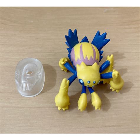 ポケモン デンチュラ 台座つき完品 クリッピングフィギュア 立体図鑑 モンコレ バンダイ 2011年 Galvantula Pokemon