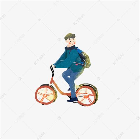 男生骑自行车素材图片免费下载 千库网