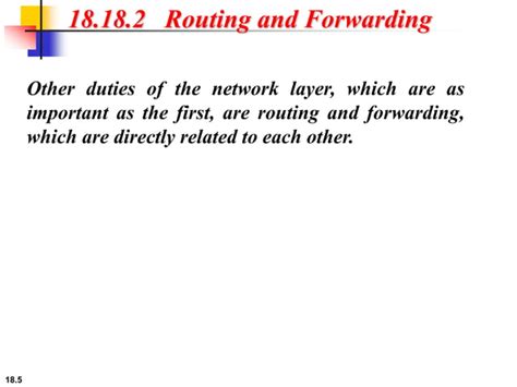 intro network layer chapter 18 forouzan ppt computer networking