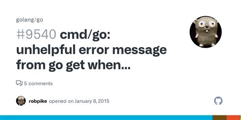 Cmd Go Unhelpful Error Message From Go Get When Custom Import Has Moved Issue Golang