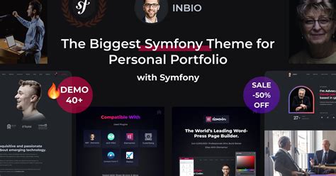 Inbio Personal Portfolio Symfony Template Site Templates Landing