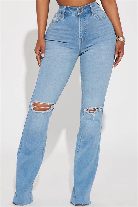 All Yours Curvy Stretch Bootcut Jean Light Wash Fashion Nova