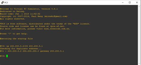 9 Konfigurasi Ip Pc Vpcs 3 Seperti Dibawah Ini