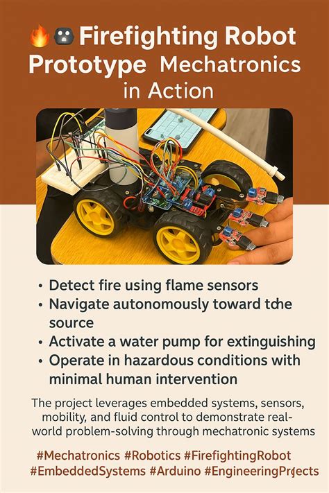 Firefighting Robot Prototype By Mechatronics Engineer Eslam Amer