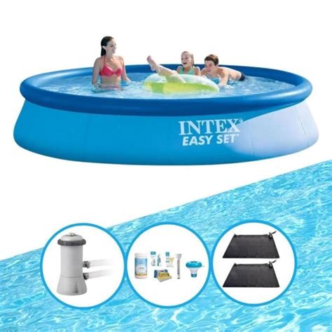 Intex Piscine Easy Set Plus Des Accessoires 396x84 Cm Cdiscount