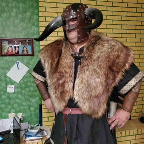 Viking Fur Mantle Capelet Medieval Deluxe Faux Fur Choose Size P