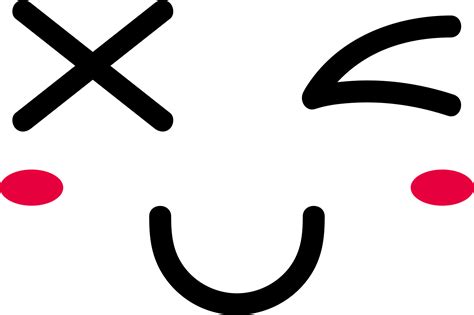 Cartoon Wink Face Emoji Illustration On Transparent Background 48337568 PNG