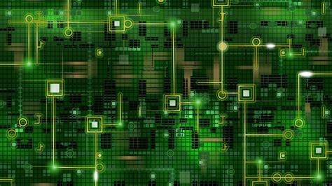 Wallpaper Black Night Green Technology Grid Electricity Light