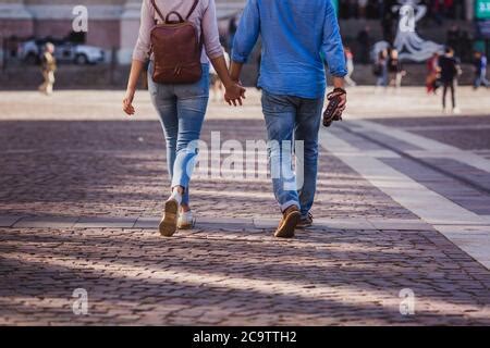 Naked Man Walking On Pavement In India Stock Photo Alamy
