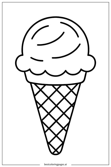 51장의 아이스크림 색칠공부（무료 Pdf 및 Png 인쇄용）