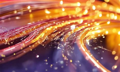 Abstract Swirling Lines Of Vibrant Colors With Sparkling Light Effects Stock Video Video Of