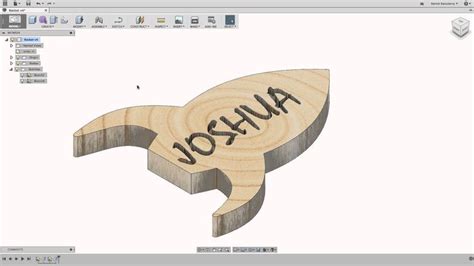 Toy Rocket Fusion 360 Illustrator X Carve