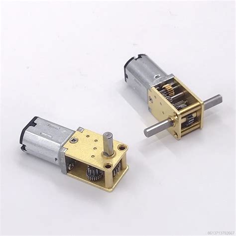 N20 Full Metal Gear Box Motor Singal Dual Shaft Dc 3v 6v 12v 4rpm