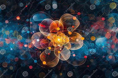 Abstract Digital Art With Colorful Particle Waves And Dynamic Energy Flow Creating A