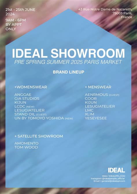 Joohyong Jin On Linkedin ⭐ Ideal Showroom⭐ Ps25 Womens And Ss25 Mens Paris Market Date 21st