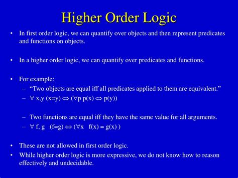 Ppt First Order Logic Ii Powerpoint Presentation Free Download Id