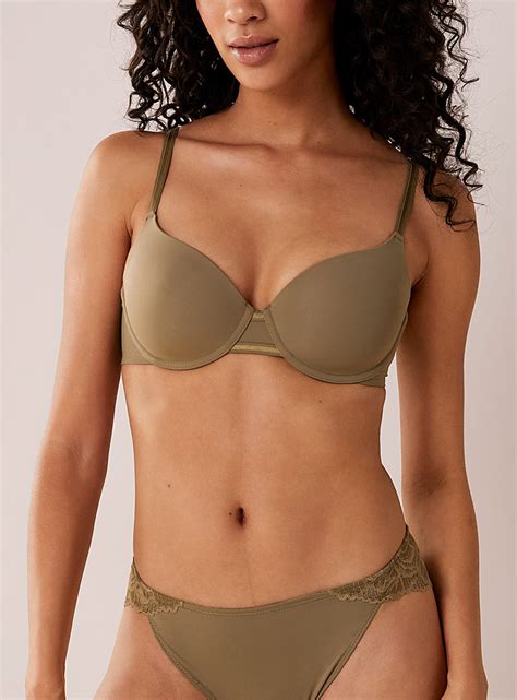 Hydra Satiny Accent Plunge Bra Miiyu Shop Plunge Bras Online Simons