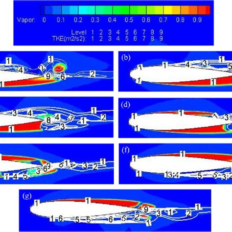 Volume Fraction Contours Of The Water Vapor And Iso Value Lines Of The
