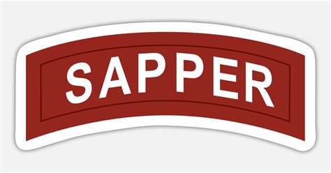 Sapper Logo Sapper Tab Ver 2 Sapper Tab Ver 2 Sticker