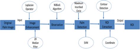 Overall Framework For Roi Extraction Of Hyperspectral Palm Images Download Scientific Diagram