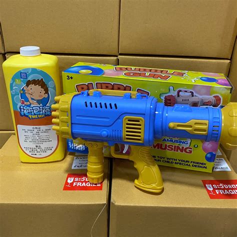 Sale 2300 ปืนยิงฟองสบู่ ปืนฟองบับเบิ้ล Bubble Gun มี 32 รู