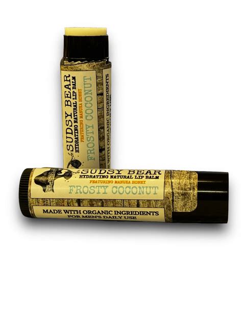 Frosty Coconut Organic Lip Balm Sudsy Bear Soap Company