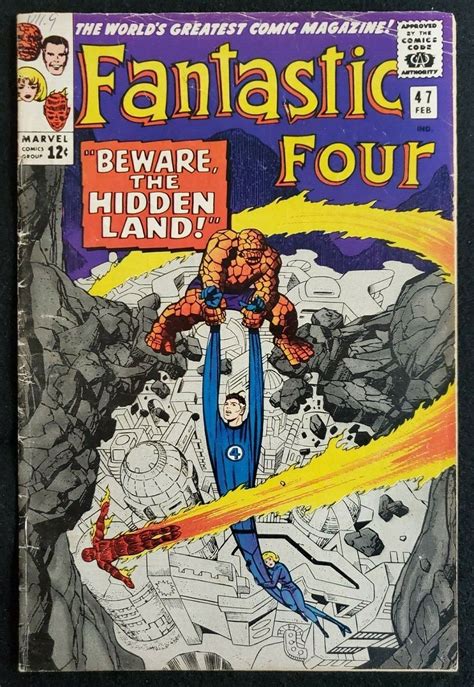 Fantastic Four 47 1st App Maximus Inhumans Lee Kirby 1966 Marvel Gdvg