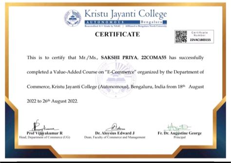 Sakshi Priya On Linkedin Successfully Completed Value Added Course
