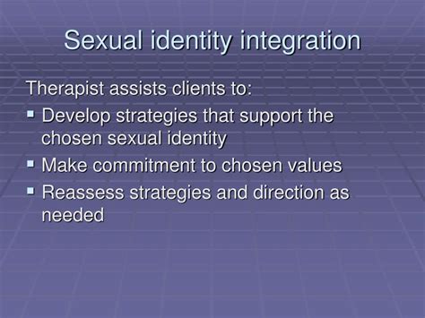 Ppt Sexual Identity Therapy A Framework For Addressing Sexual