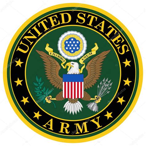 Escudo De Armas Del Ejército De Los Estados Unidos Es La Rama De