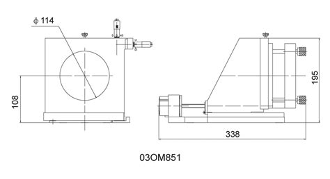 5 Dimension Interferometer Adjustment Mount 03om851 Beijing Jike